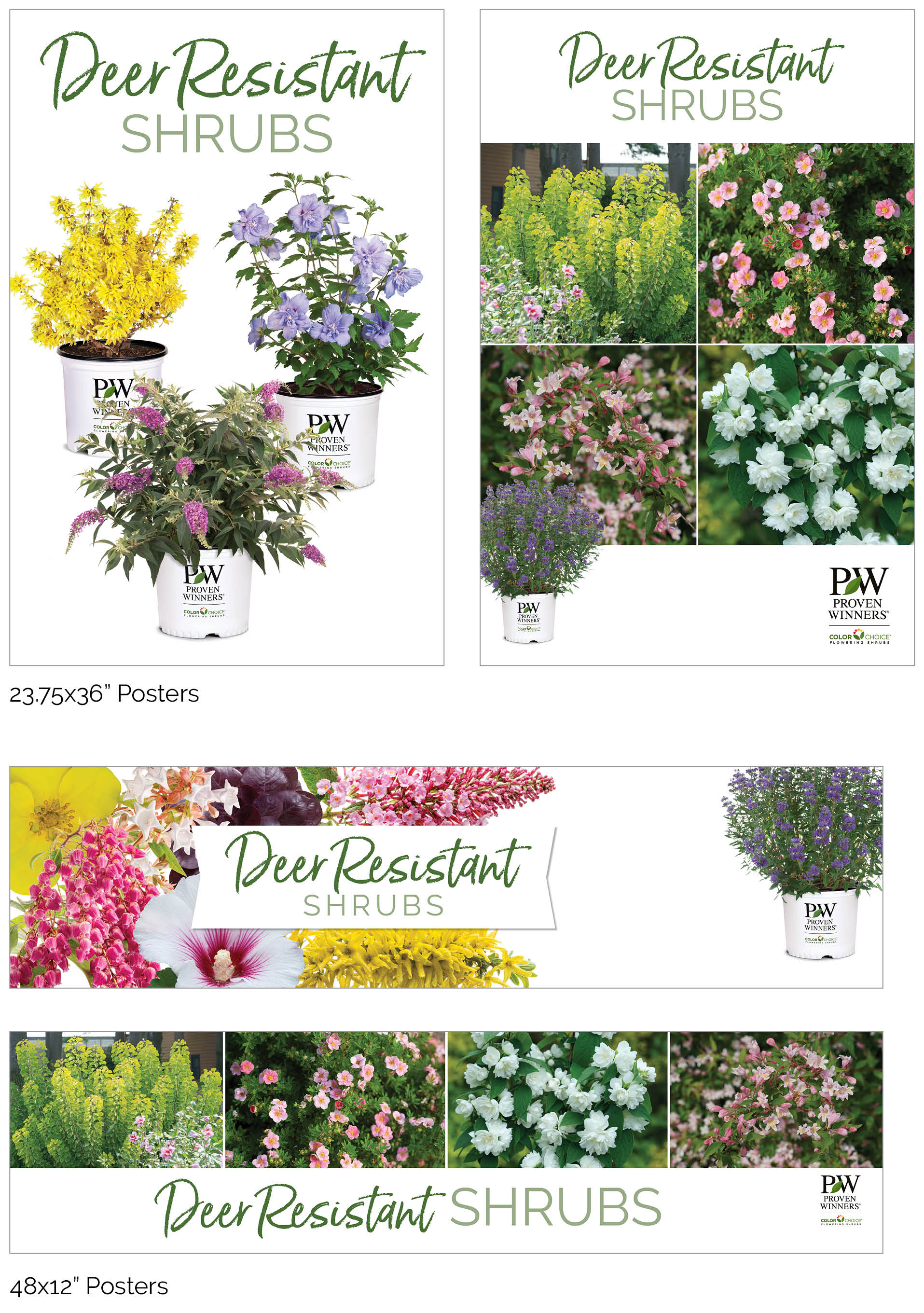 Deer Resistant Shrubs Signage | Proven Winners