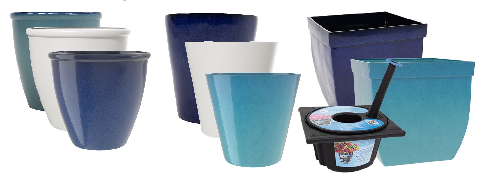 AquaPots® Lite Urban Mixed Collection - Blue Hues Pallet of 32 | Proven ...